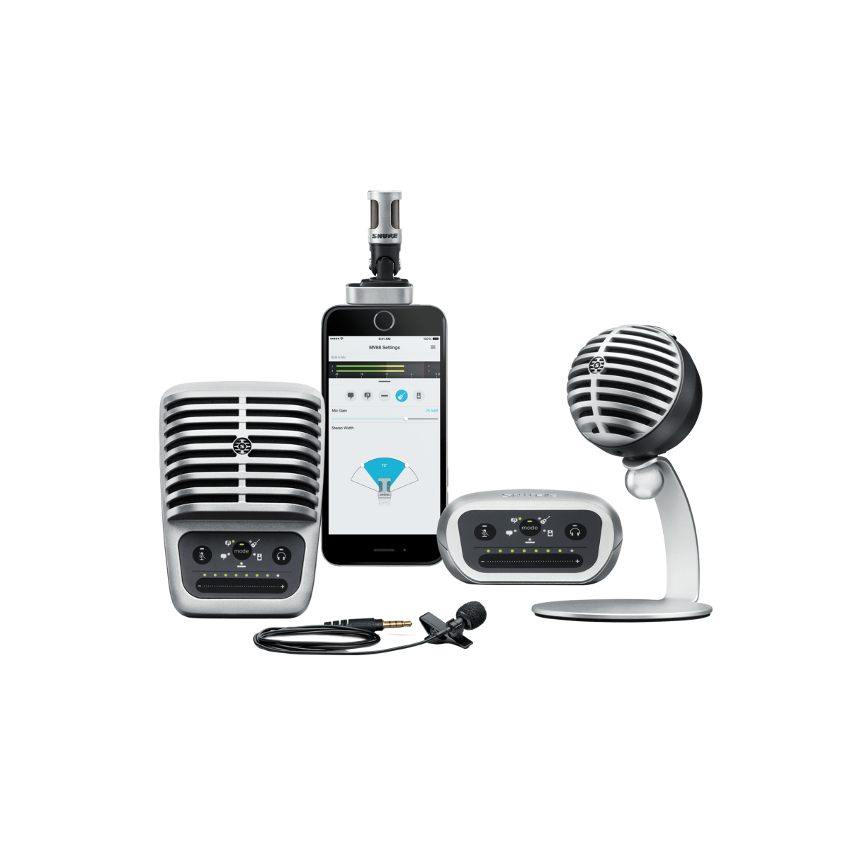 SHURE Interface de audio digital USB MVi